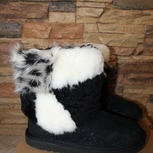 UGG | Shoes | Ugg Classic Short Patchwork Fluff Boots New | Poshmark